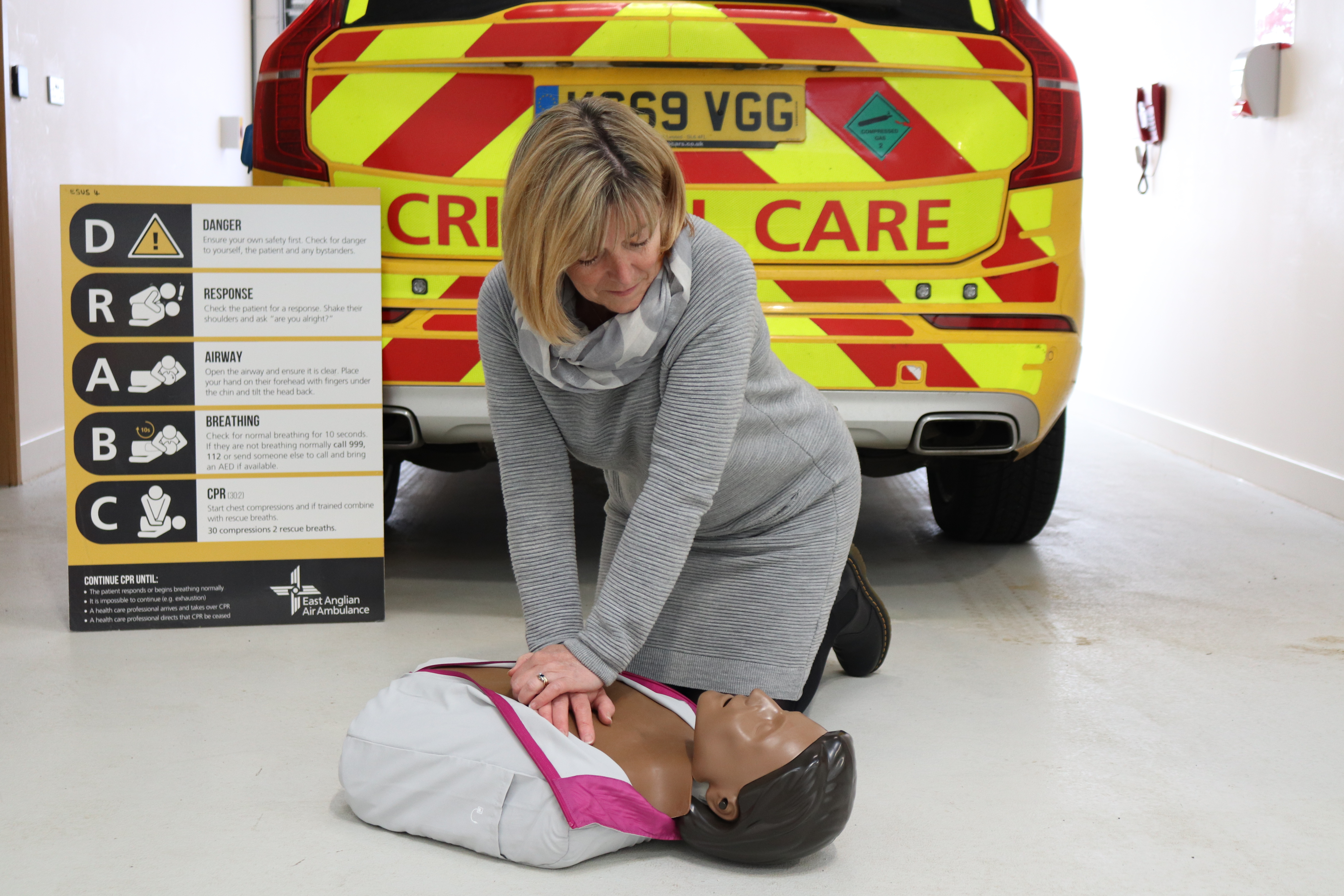 100,000 people CPR-trained with East Anglian Air Ambulance